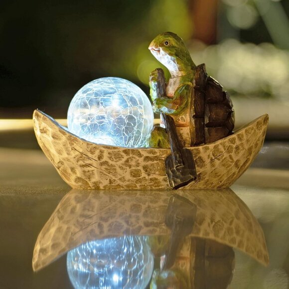 Accents | New Garden Turtle Figurine Solar Outdoor Turtle Statue For ...